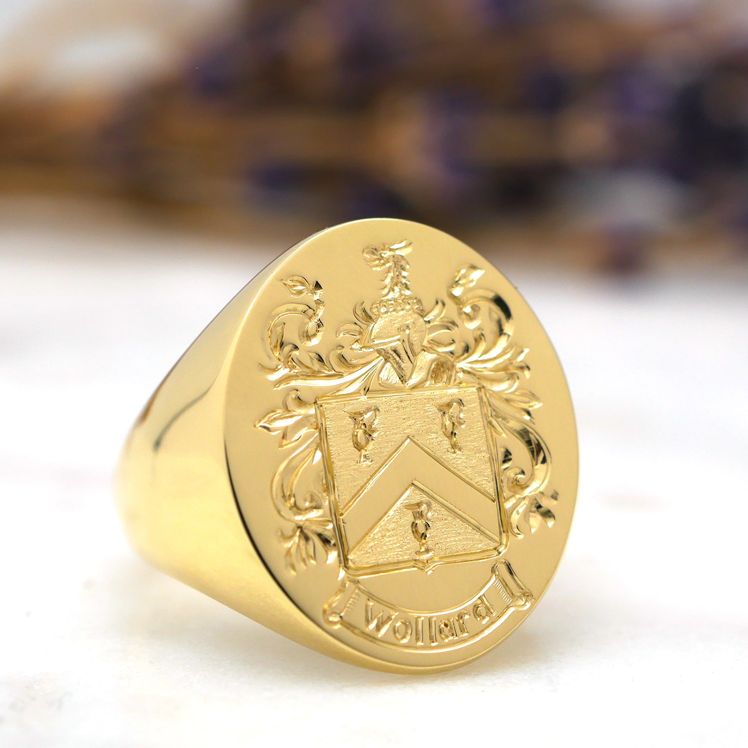 Hand Engraved Signet Ring Jewelry | deBebians