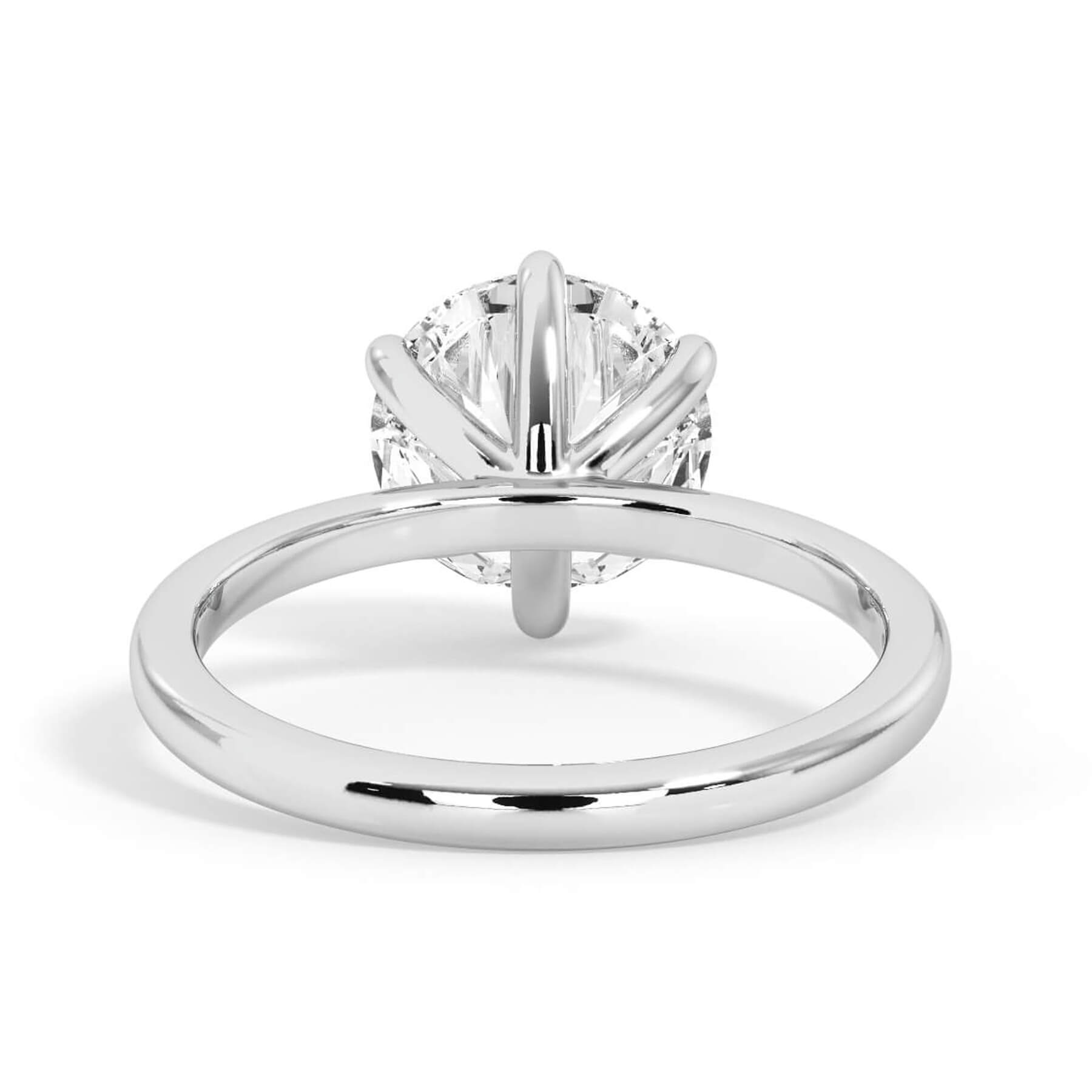 Classic 6 Prong Diamond Solitaire Engagement Ring Setting – deBebians