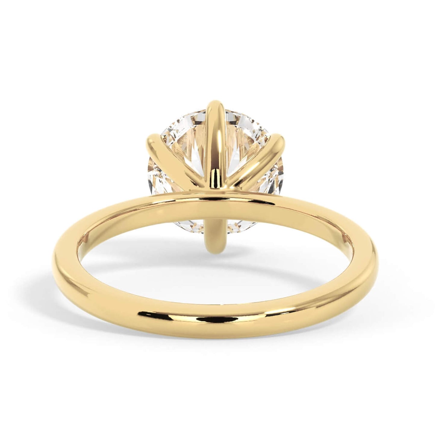 Classic 6 Prong Diamond Solitaire Engagement Ring Setting – deBebians