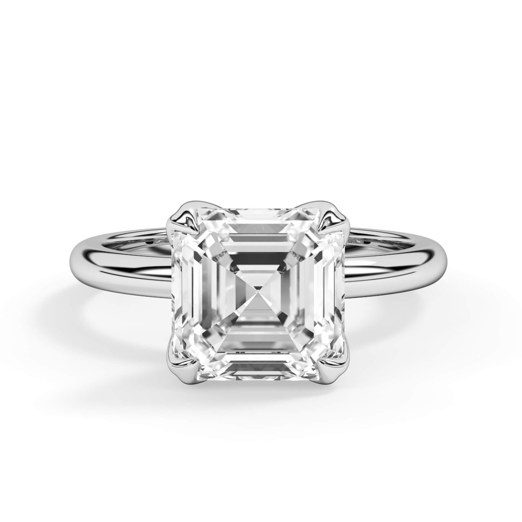 Tulip Solitaire Setting Engagement Ring | Tulip Ring Setting – deBebians