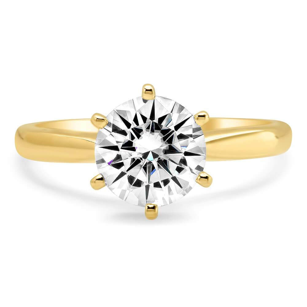 Simple Solitaire Engagement Ring Setting | Classic Solitaire Ring ...
