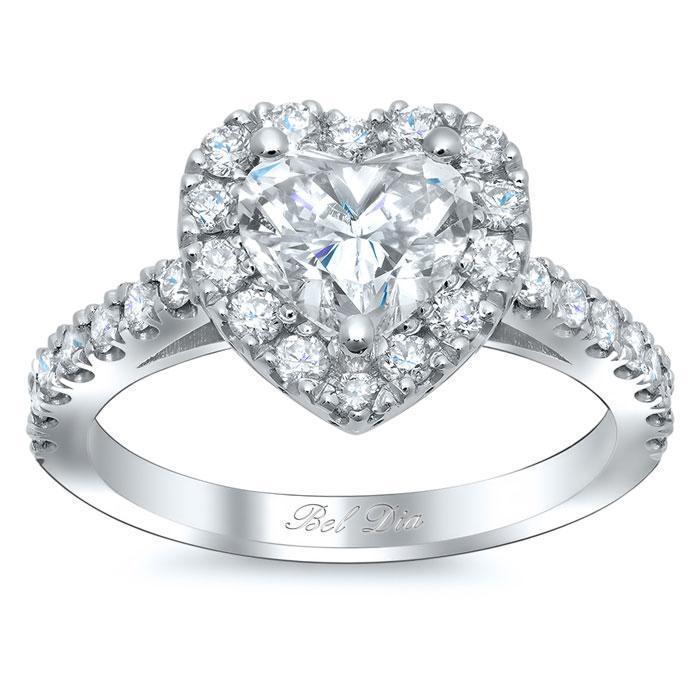 Moissanite Heart Ring | Heart Shaped Moissanite Ring – deBebians