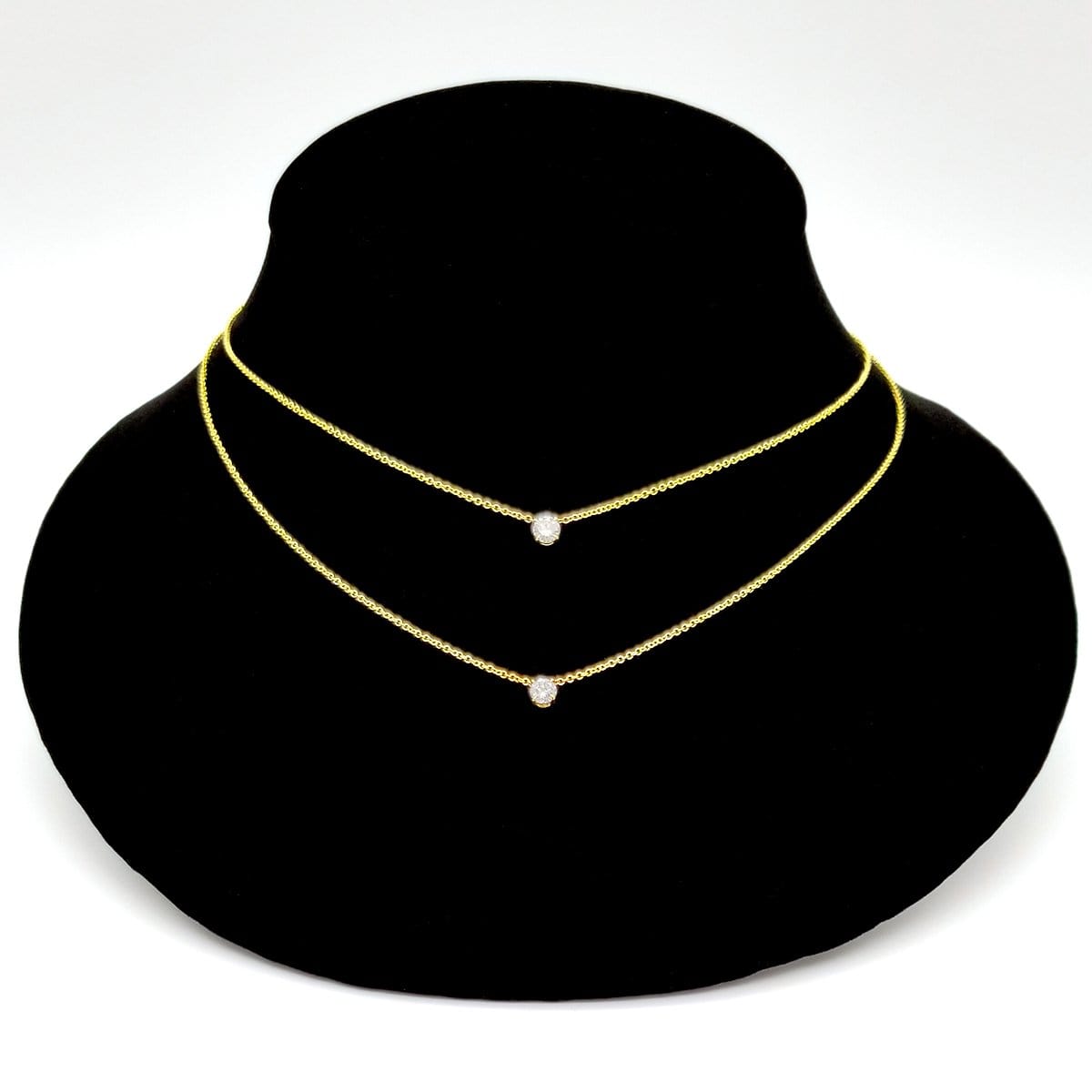 Floating Diamond Solitaire Pendant Setting Necklace – deBebians