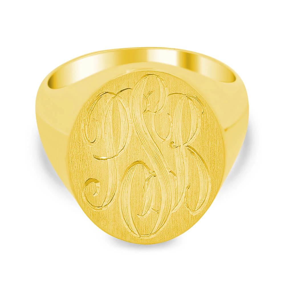 Large Oval Signet Ring | Big Signet Ring Fine Jewelry | deBebians