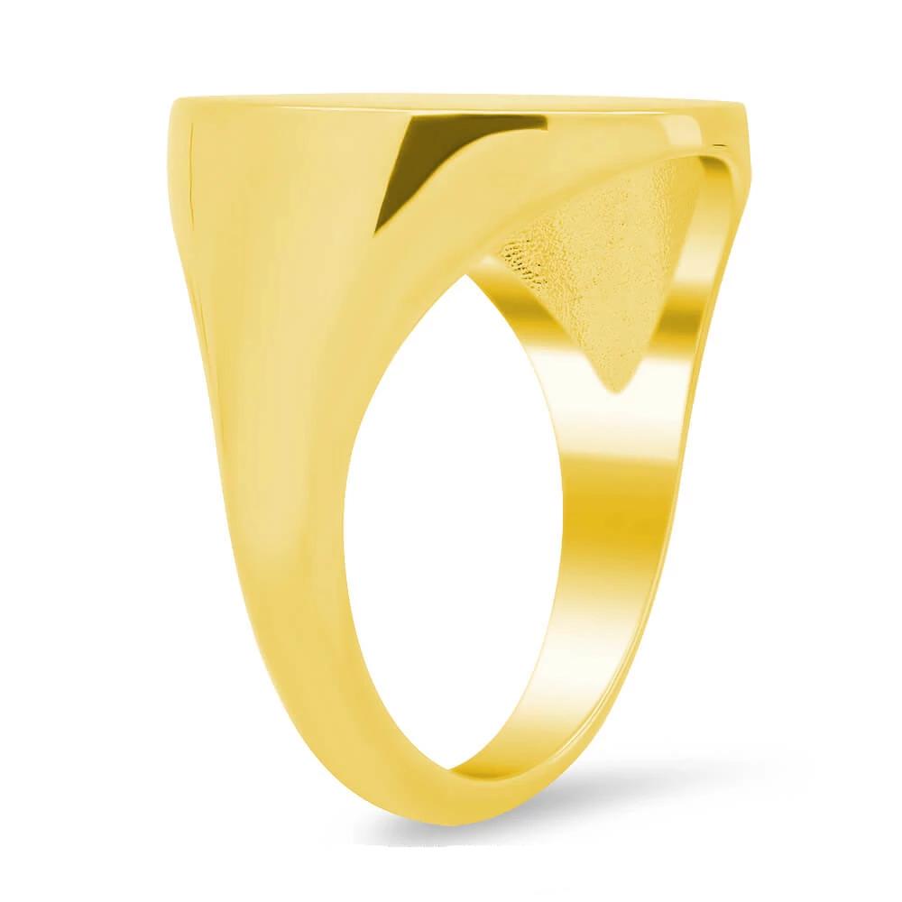 Flat Face Ring for Men | 18mm Ring - Engravable | deBebians