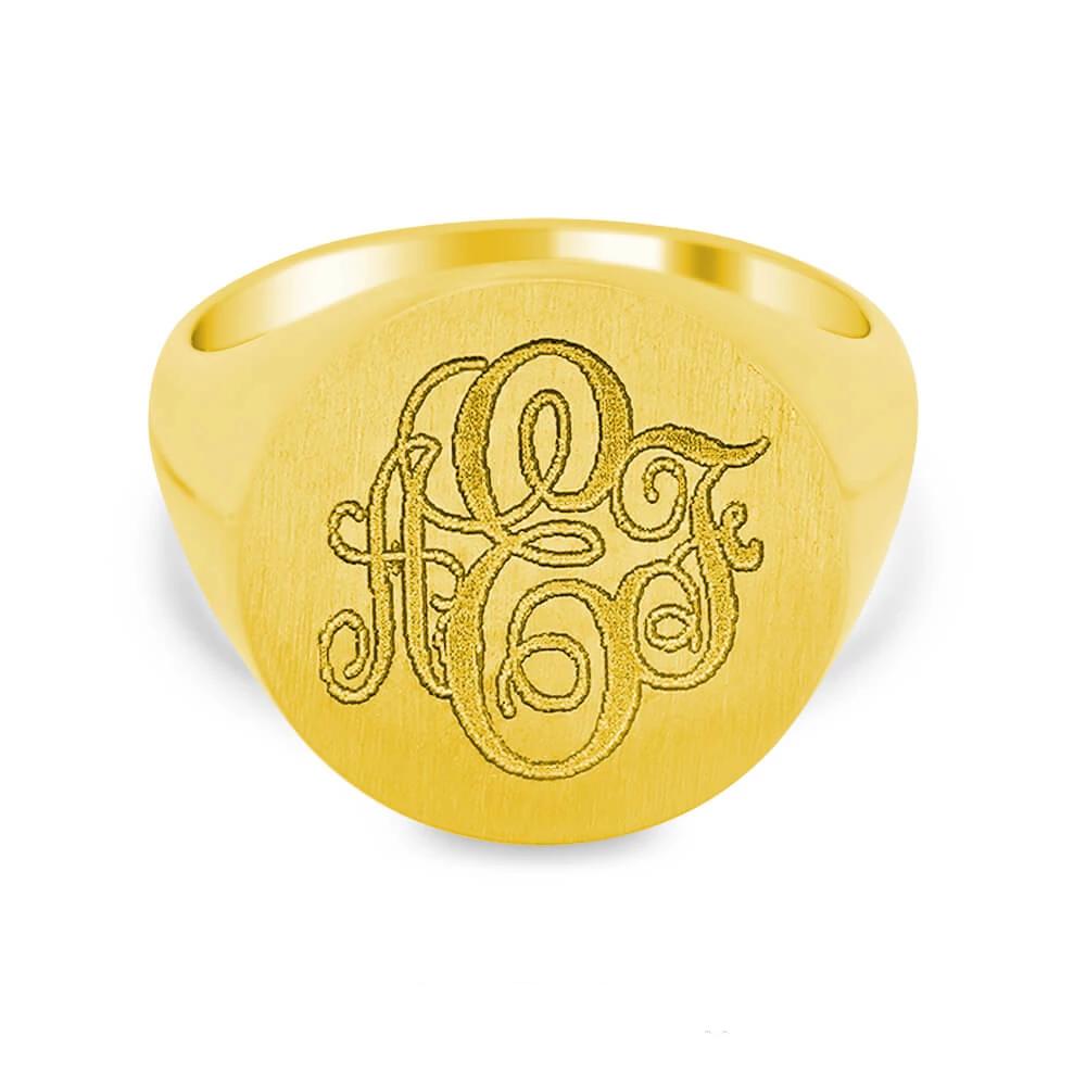 Flat Face Ring for Men | 18mm Ring - Engravable | deBebians