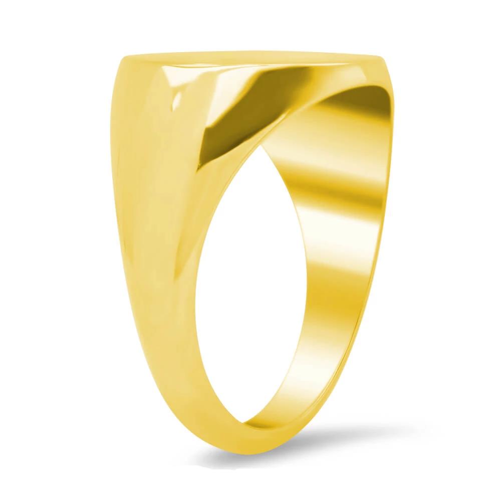 Men's Round Signet Ring - Medium | Round Ring for Men – deBebians