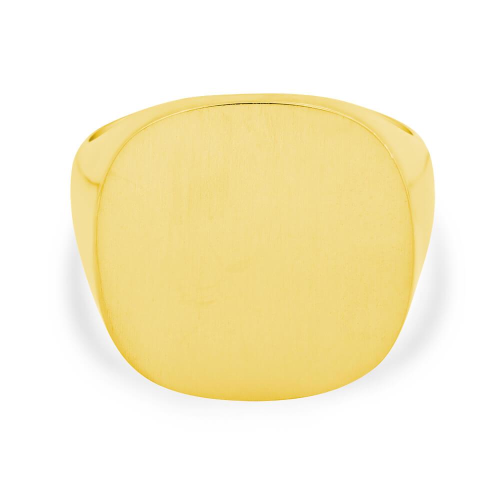 Men's Square Signet Ring - Extra Large | deBebians