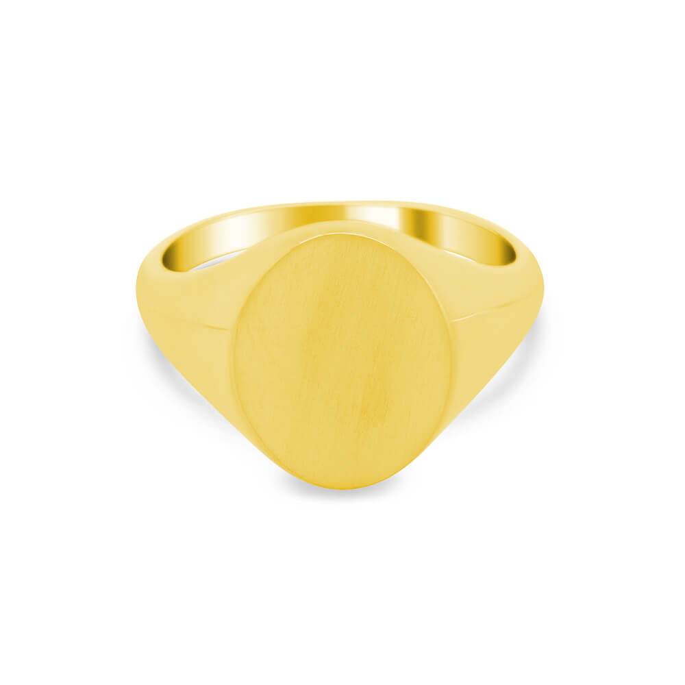 Women's Customizable Oval Signet Ring - Medium – deBebians