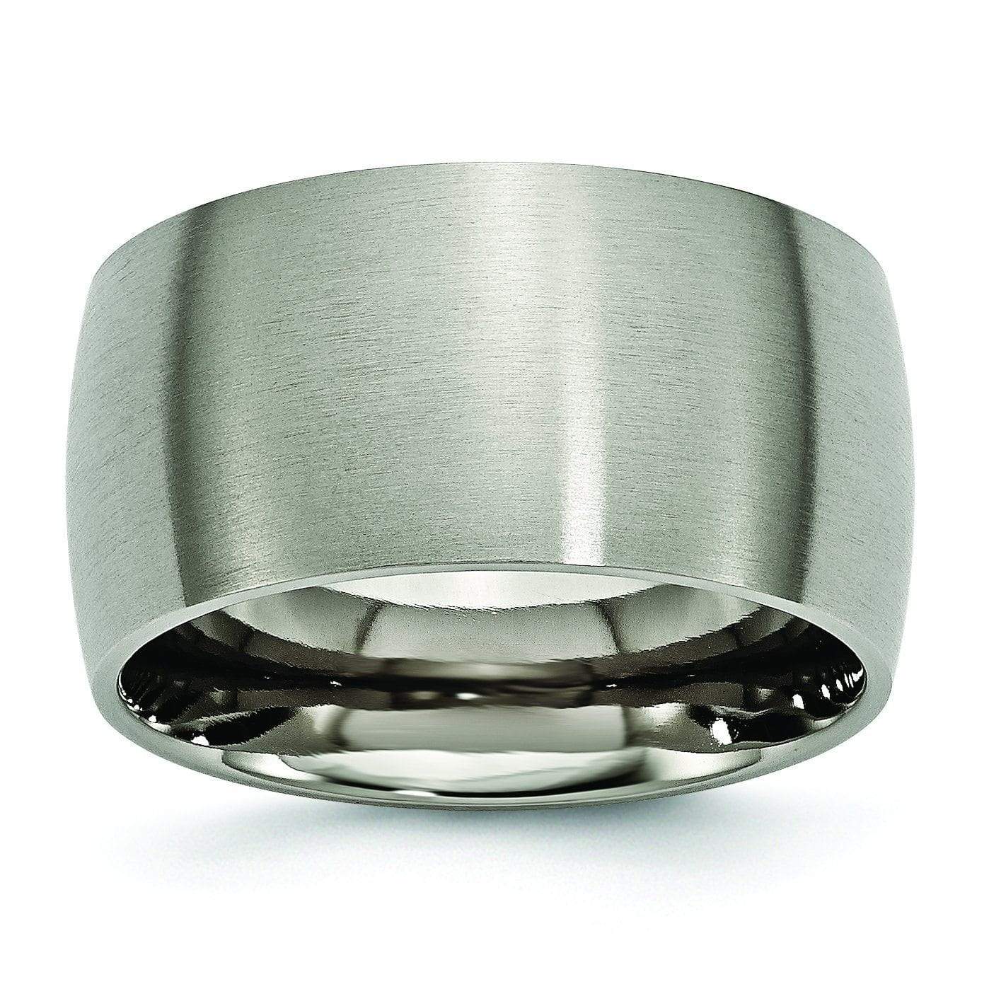12 mm Titanium Ring Brushed Finish – deBebians
