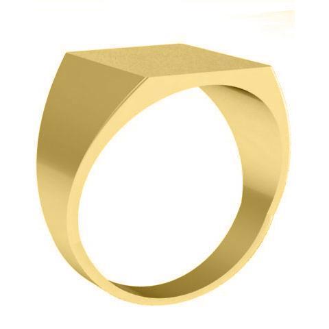 Square Face Signet Ring - 13mm x 12mm – deBebians