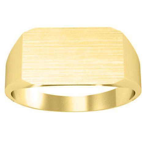 Rectangle Signet Ring - Gold & Platinum | Men's Chunky Ring – deBebians