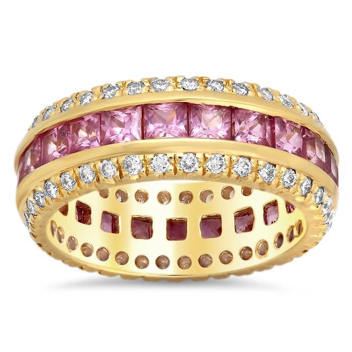 Princess Cut Gemstone Eternity Ring – deBebians