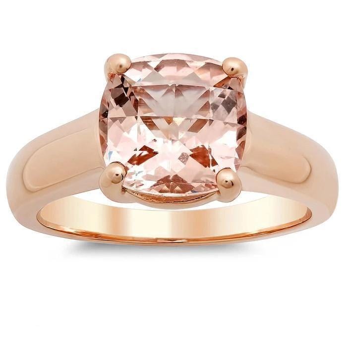 Morganite Trellis Solitaire Ring – deBebians