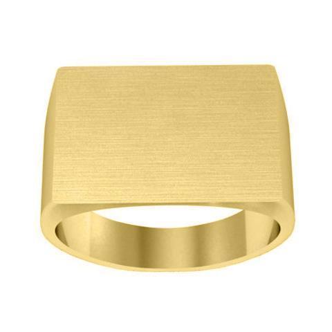 Wide Rectangular Signet Ring for Men - 19mm x 12mm – deBebians