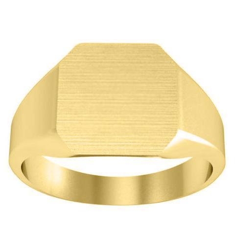 Cut Corner Square Signet Ring - 13mm x 12mm – deBebians
